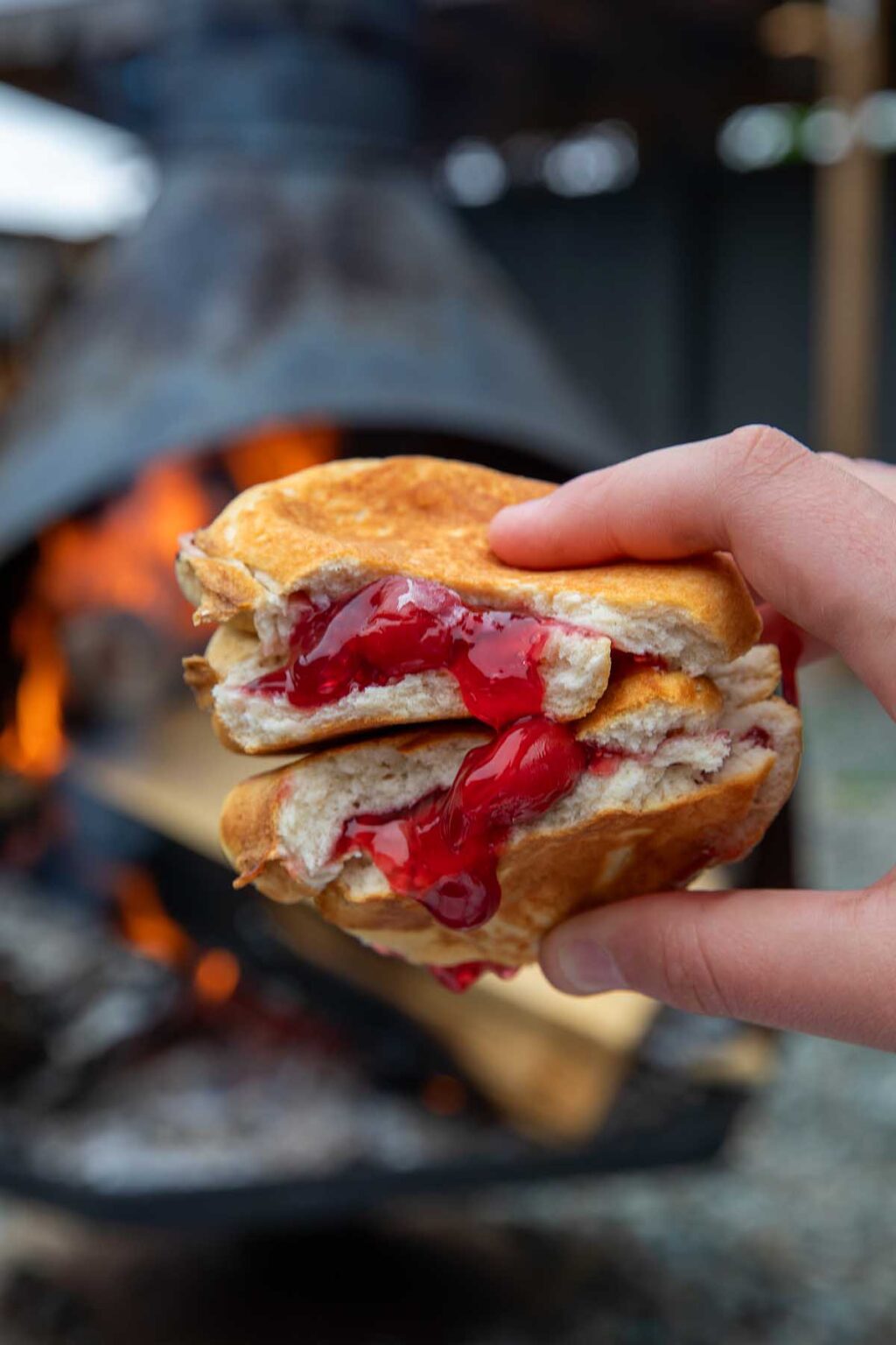 Pie Iron Cherry Pie - xoxoBella