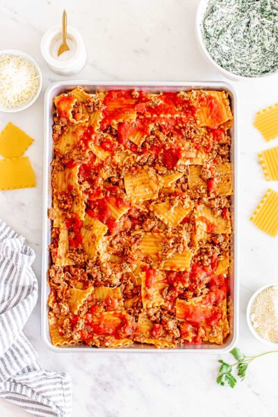 Sheet Pan Lasagna - xoxoBella