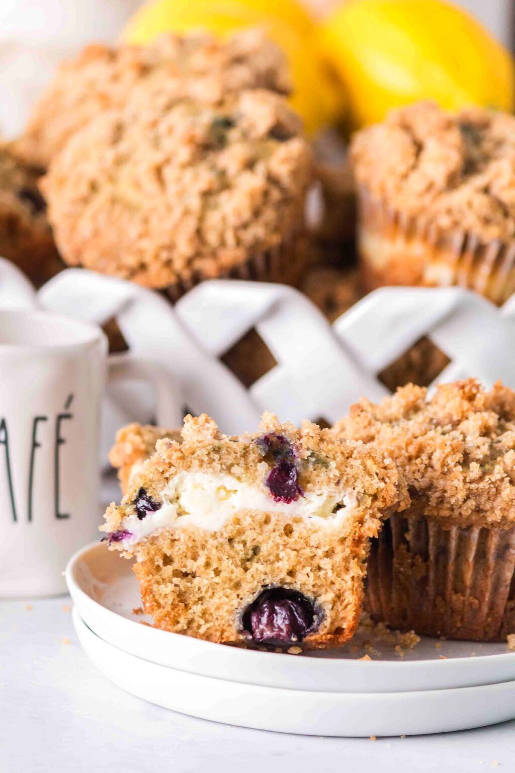 Blueberry Cream Cheese Muffins - xoxoBella
