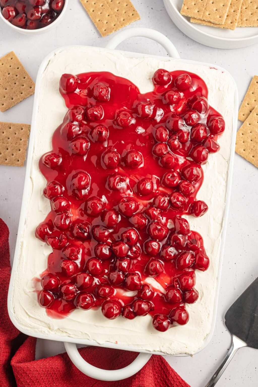 Cherry Cheesecake Icebox Cake - xoxoBella