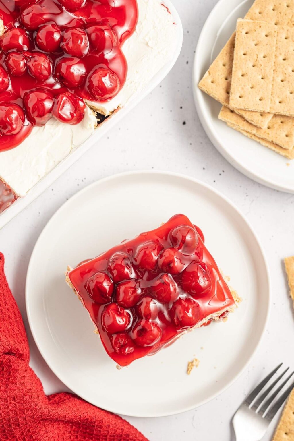 Cherry Cheesecake Icebox Cake - xoxoBella