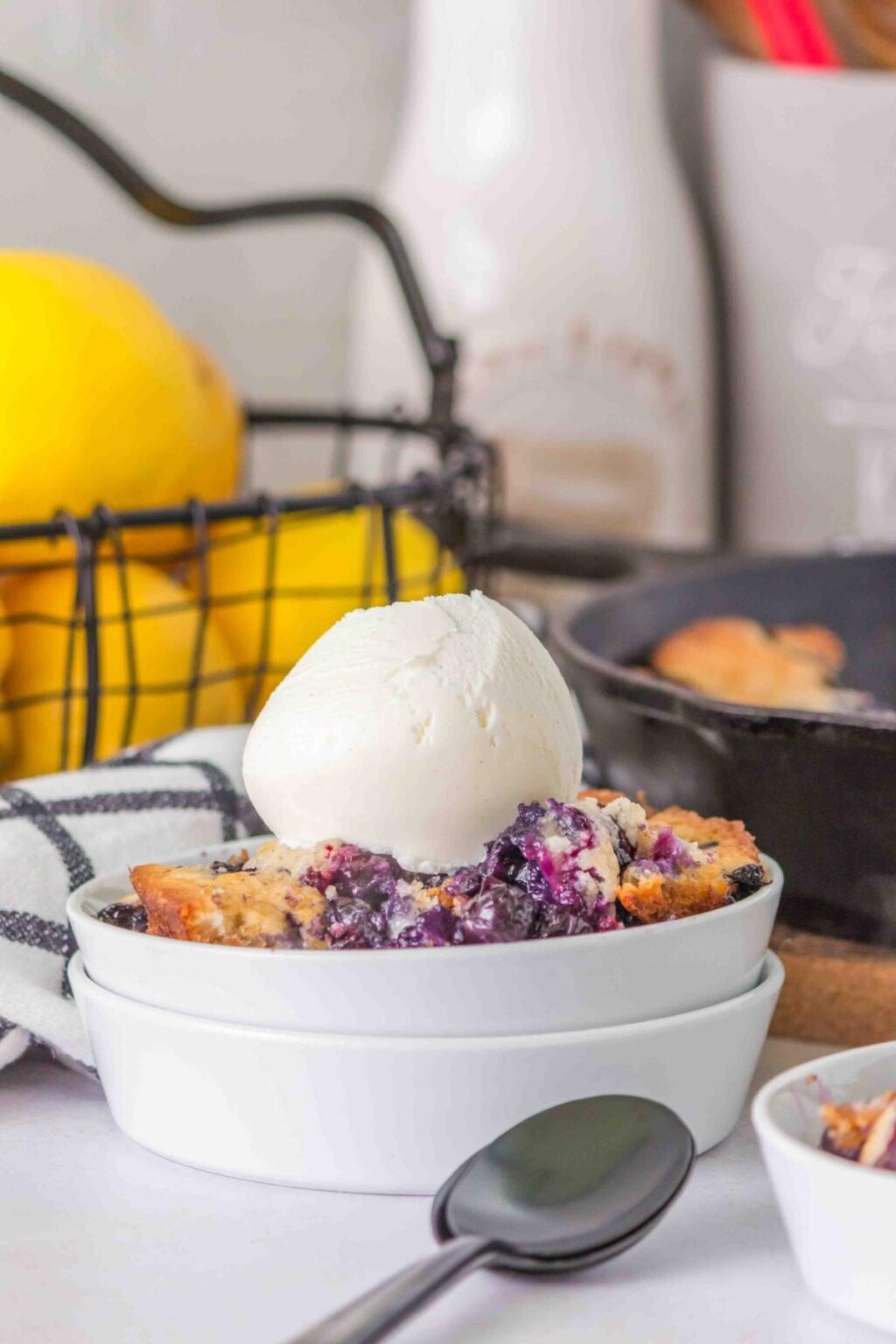Bisquick Lemon Blueberry Cobbler - xoxoBella