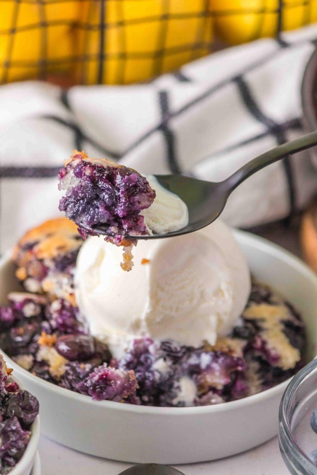 Bisquick Lemon Blueberry Cobbler - xoxoBella