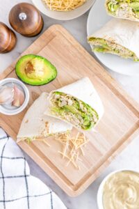 Chicken Caesar Avocado Wrap - xoxoBella