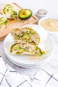 Chicken Caesar Avocado Wrap - xoxoBella