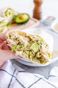 Chicken Caesar Avocado Wrap - xoxoBella