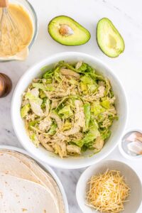 Chicken Caesar Avocado Wrap - xoxoBella