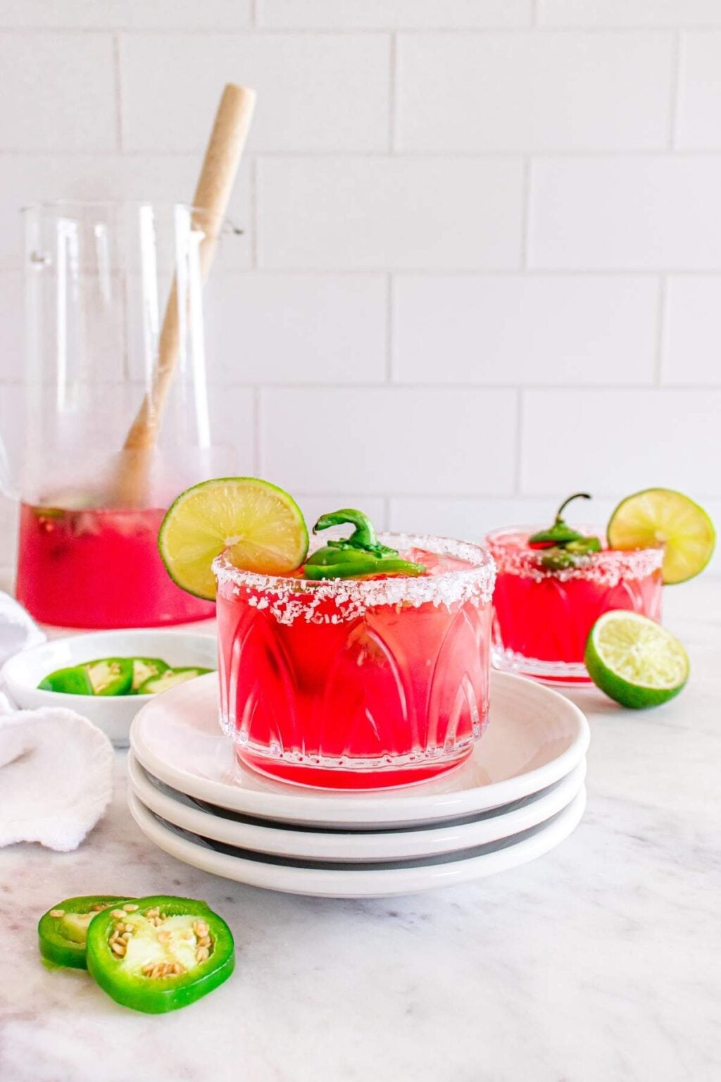 Watermelon Jalapeño Margarita - xoxoBella