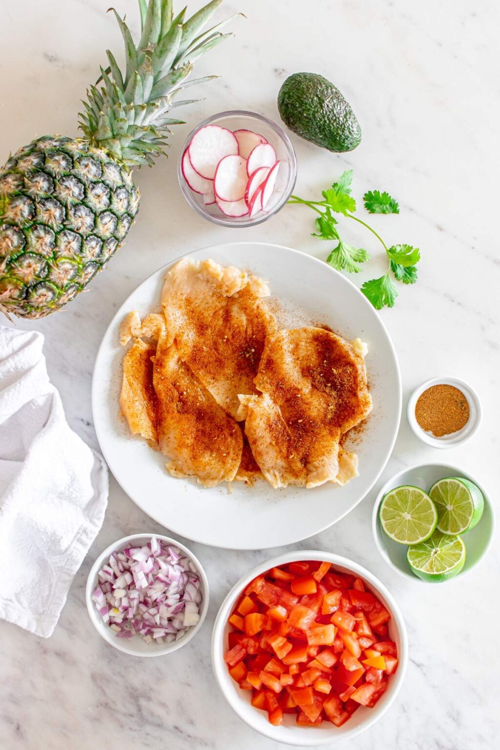 Grilled Chicken with Pineapple Salsa - xoxoBella