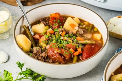 Slow Cooker Poor Man's Stew - xoxoBella