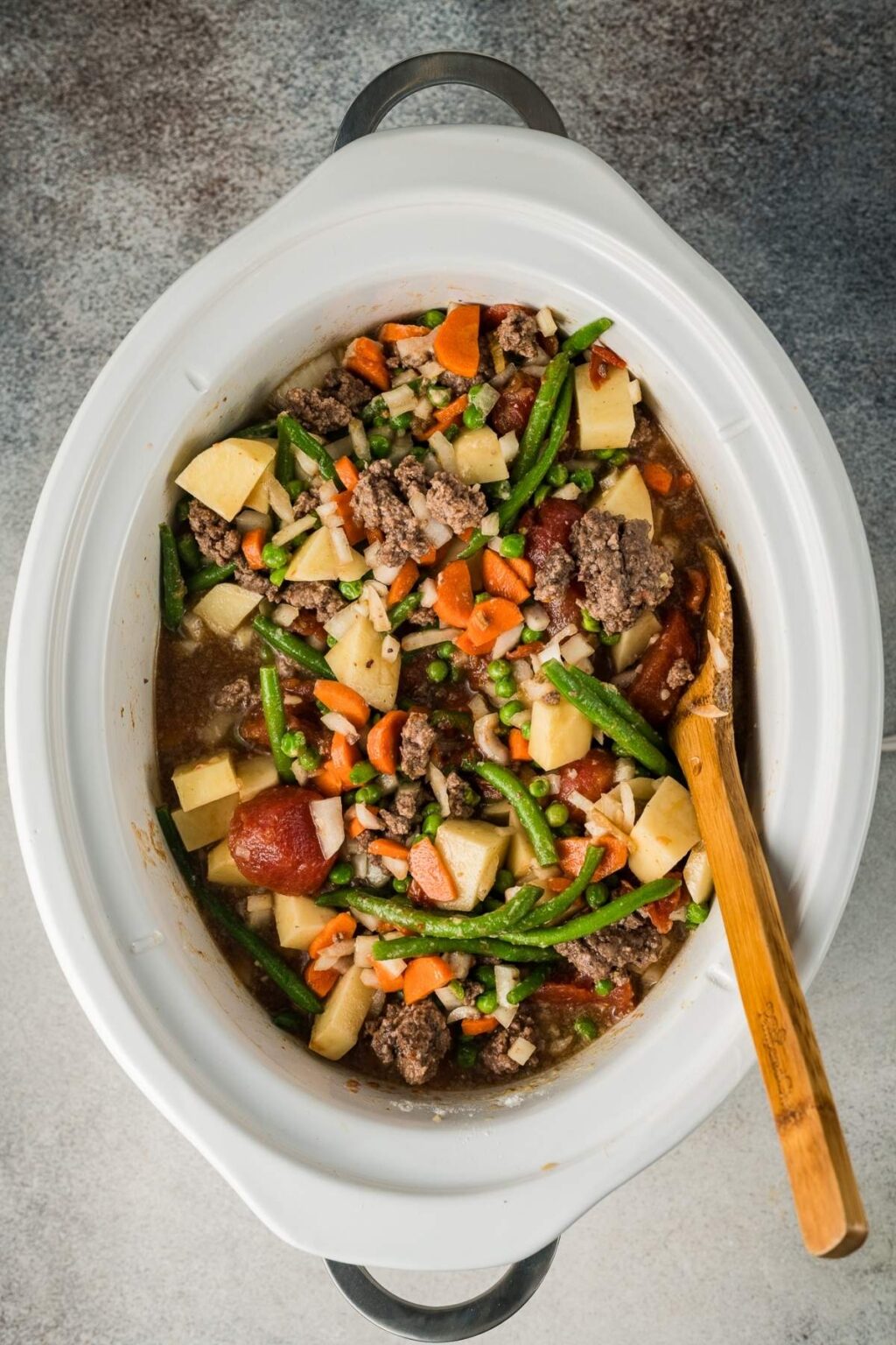 Slow Cooker Poor Man's Stew - xoxoBella
