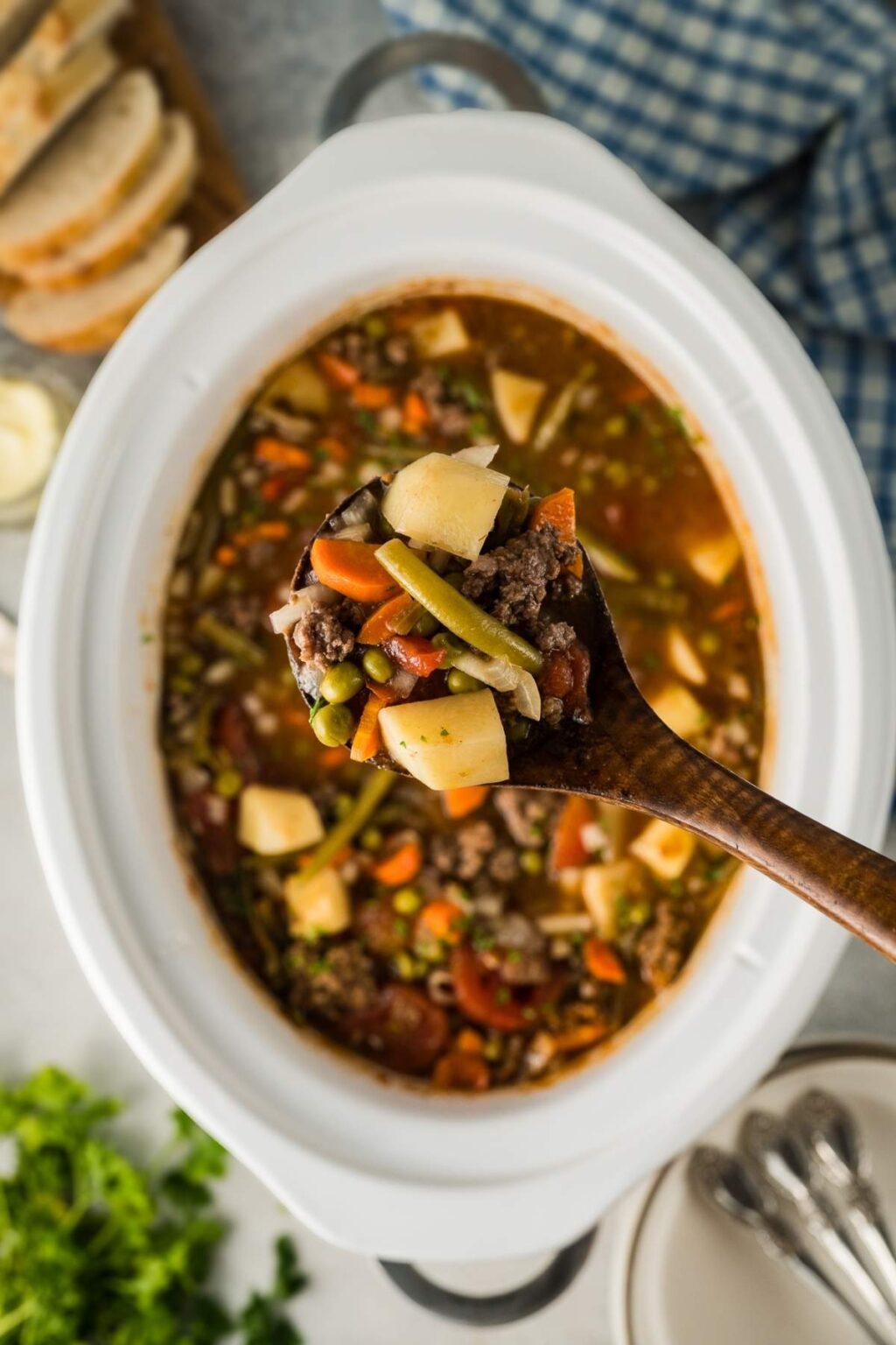 Slow Cooker Poor Man's Stew - xoxoBella