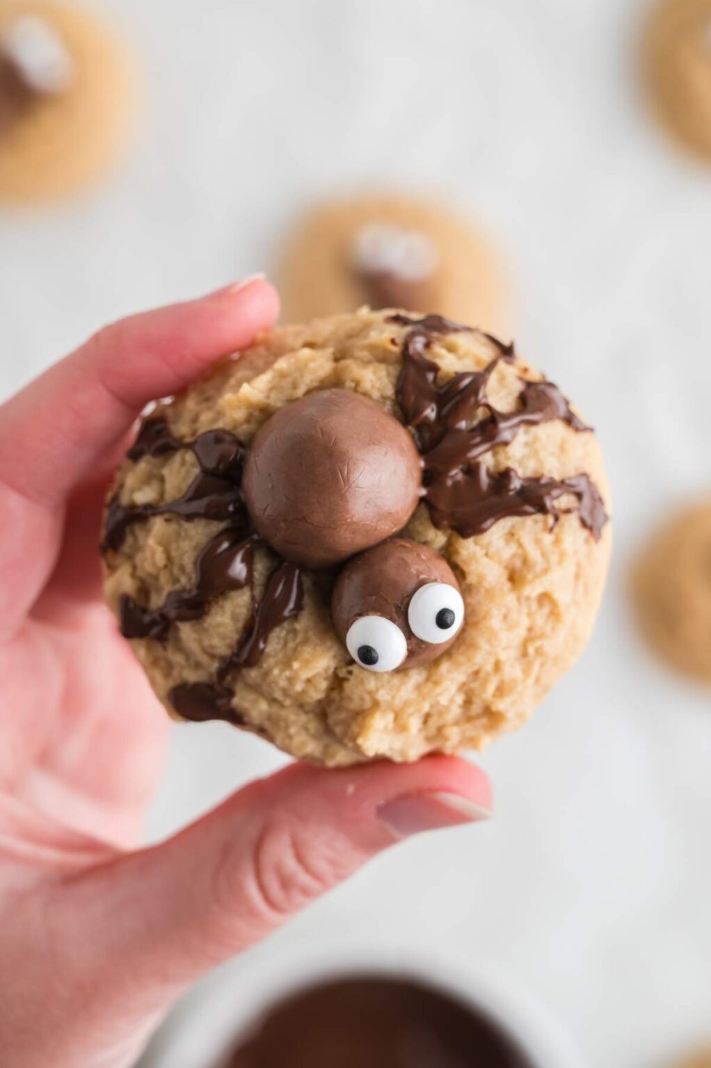 Peanut Butter Spider Cookies - xoxoBella