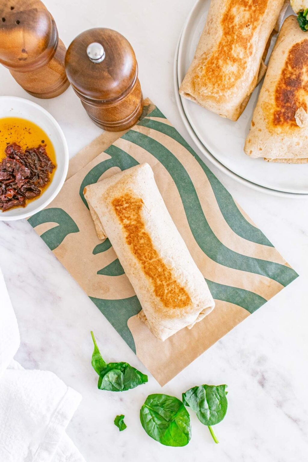 Starbucks Copycat Spinach Feta Wrap - xoxoBella