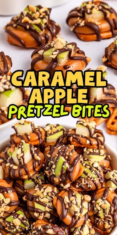 Caramel Apple Pretzel Bites - xoxoBella