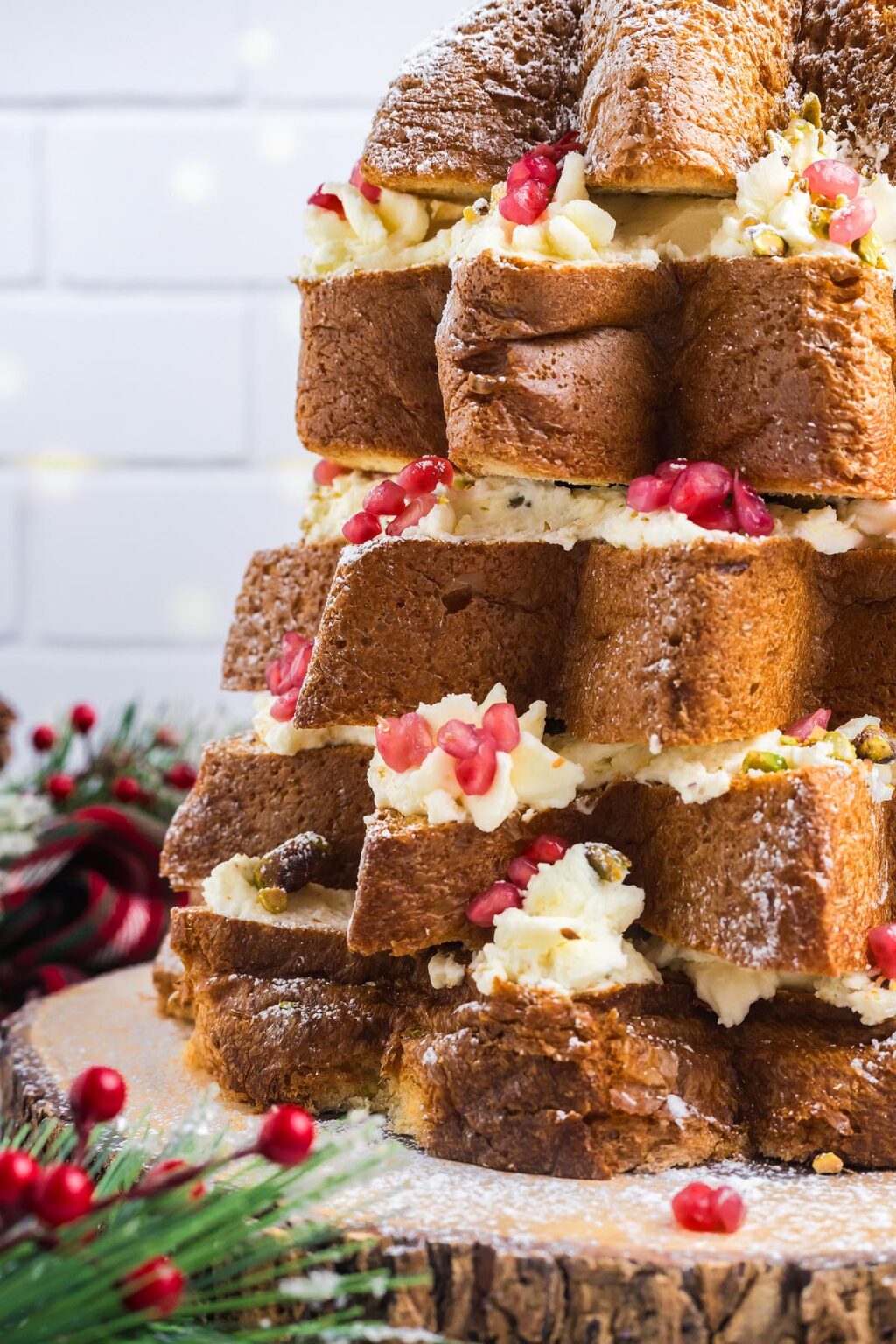 Pandoro Christmas Tree Cake - xoxoBella