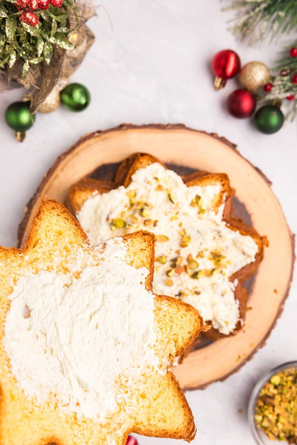 Pandoro Christmas Tree Cake - xoxoBella