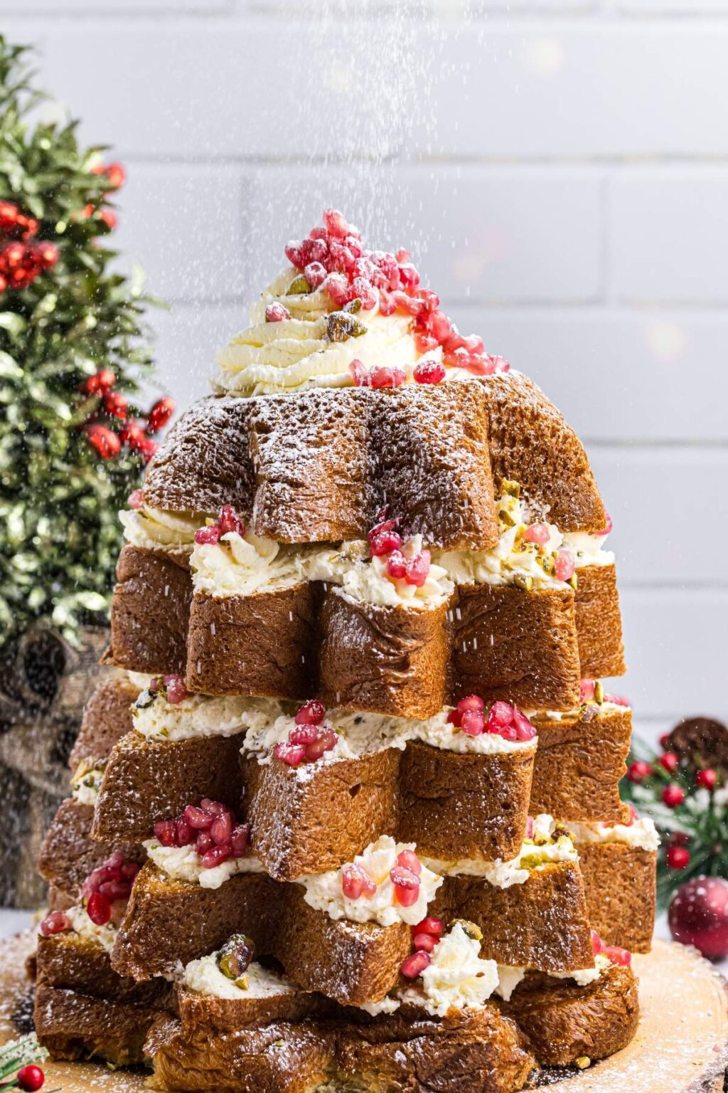Pandoro Christmas Tree Cake - xoxoBella