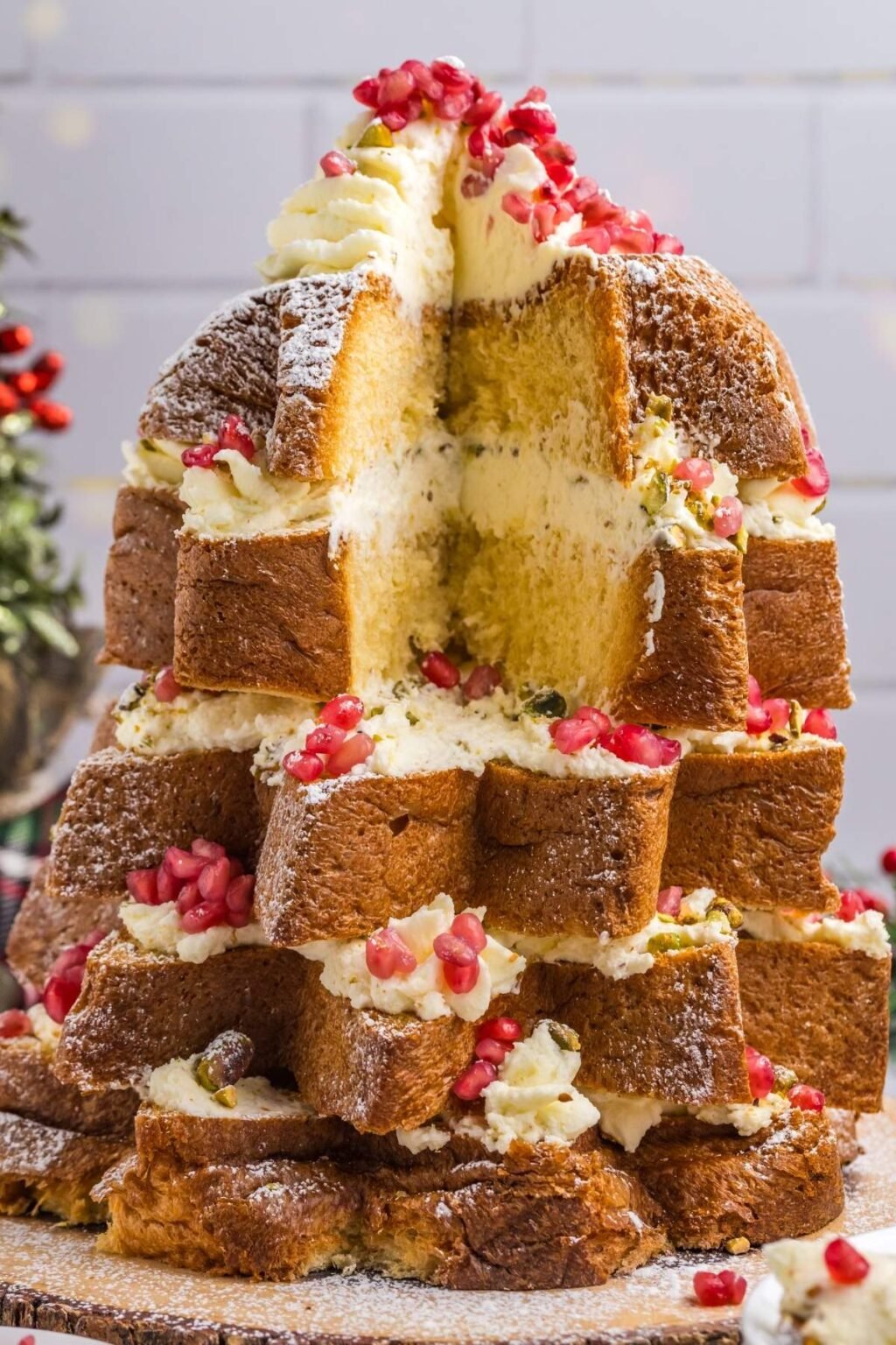 Pandoro Christmas Tree Cake - xoxoBella