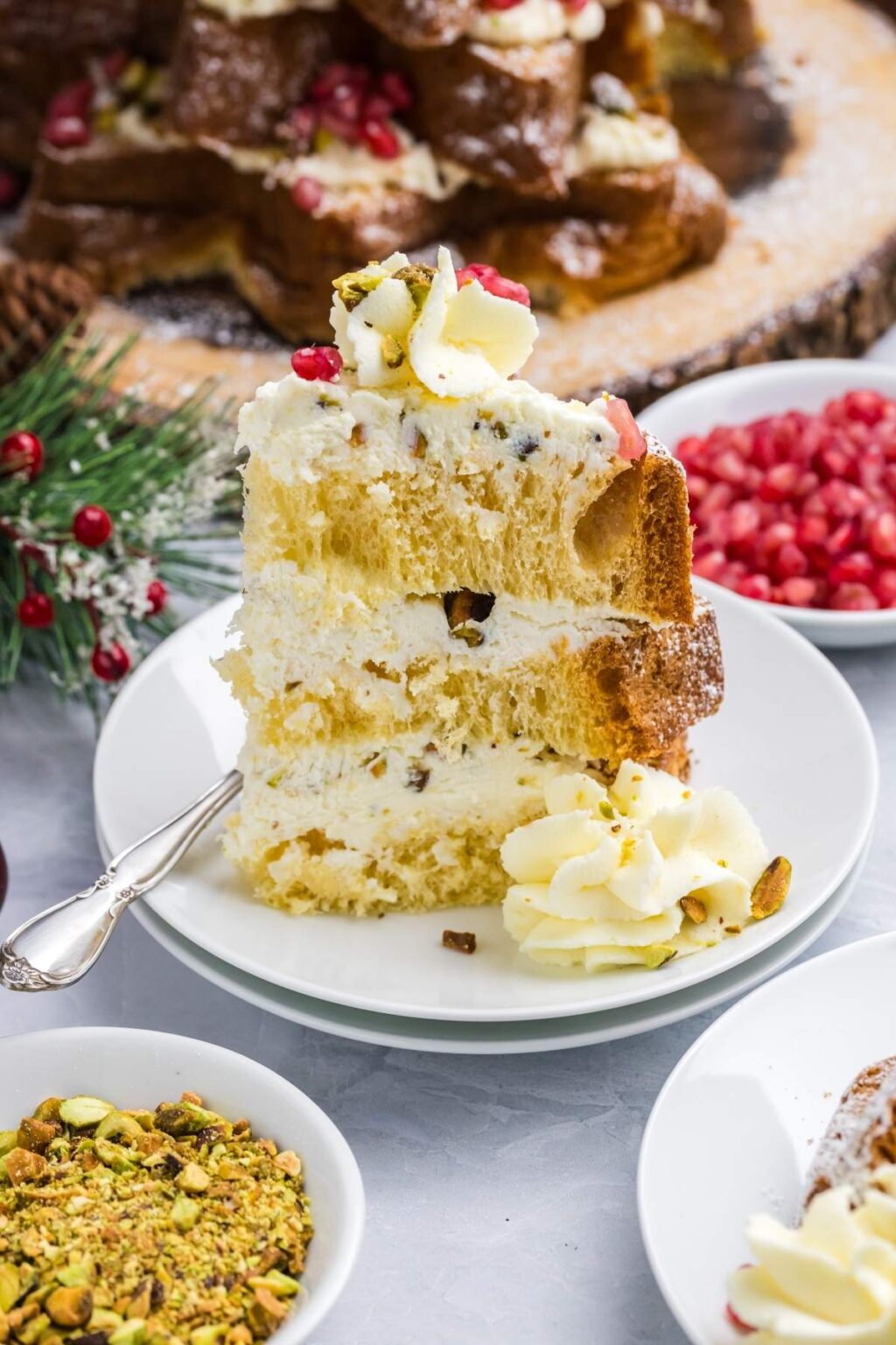 Pandoro Christmas Tree Cake - xoxoBella