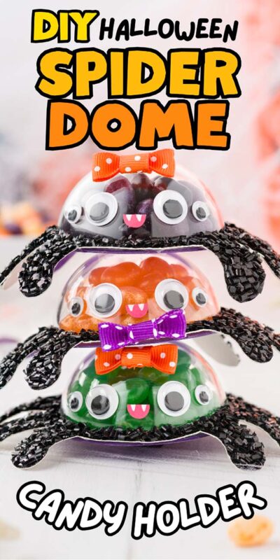 DIY Halloween Spider Dome Candy Holder - xoxoBella