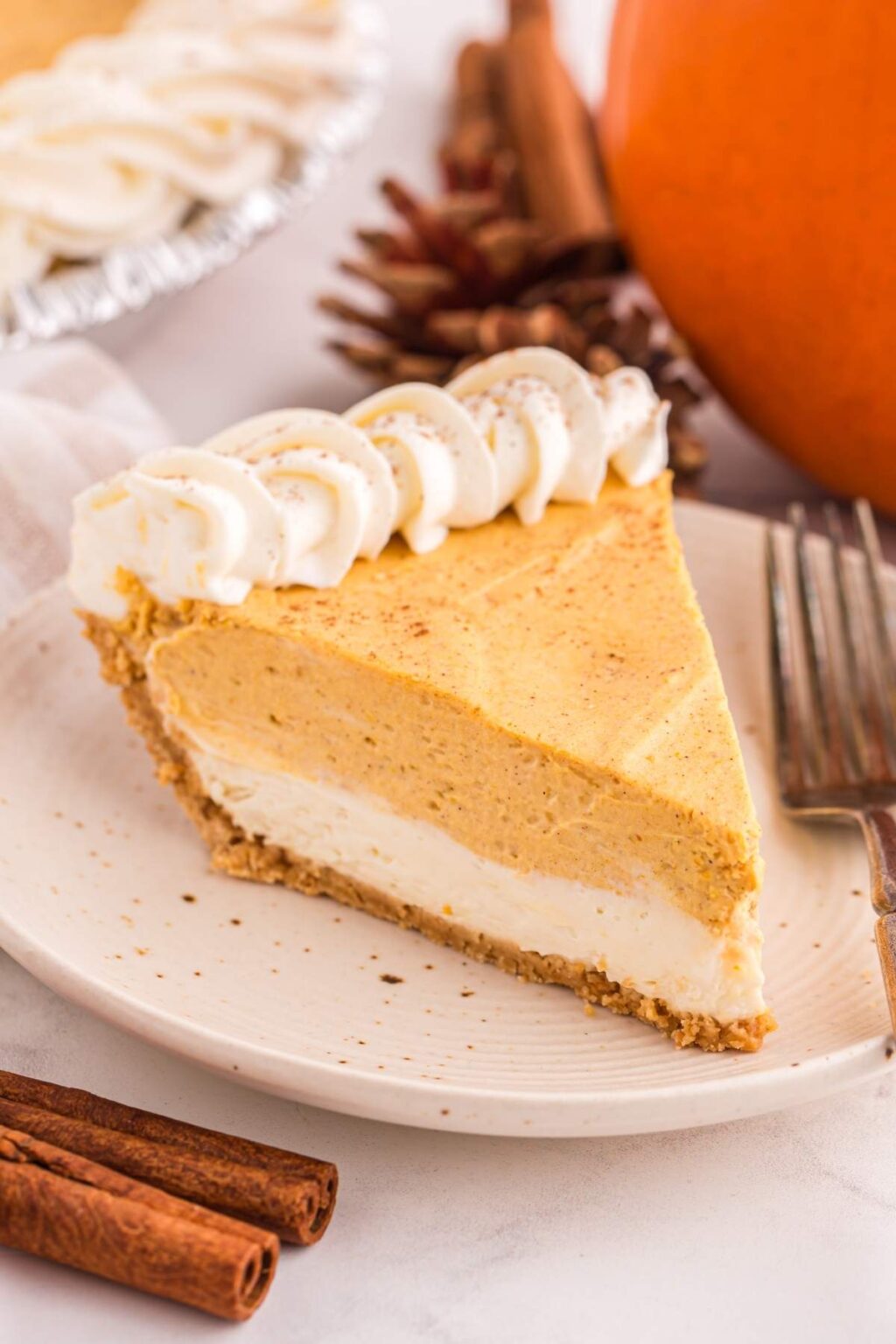 No Bake Pumpkin Pie Cheesecake - xoxoBella