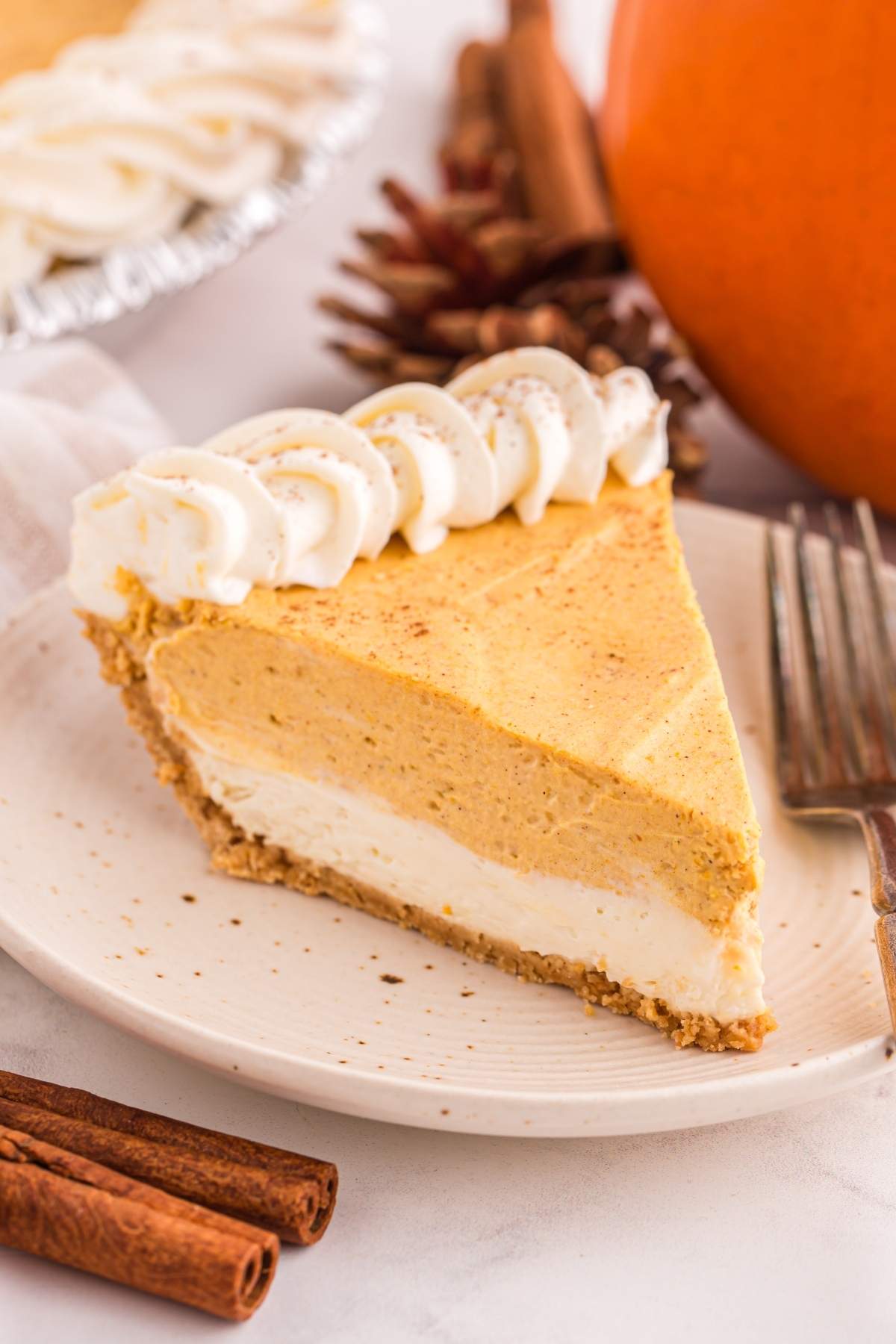 No Bake Pumpkin Pie Cheesecake XoxoBella