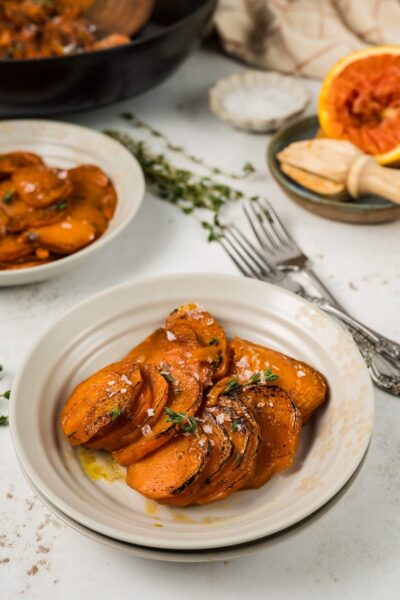 Orange Glazed Sweet Potatoes - xoxoBella