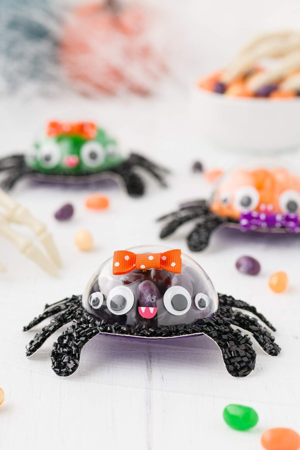 DIY Halloween Spider Dome Candy Holder - xoxoBella