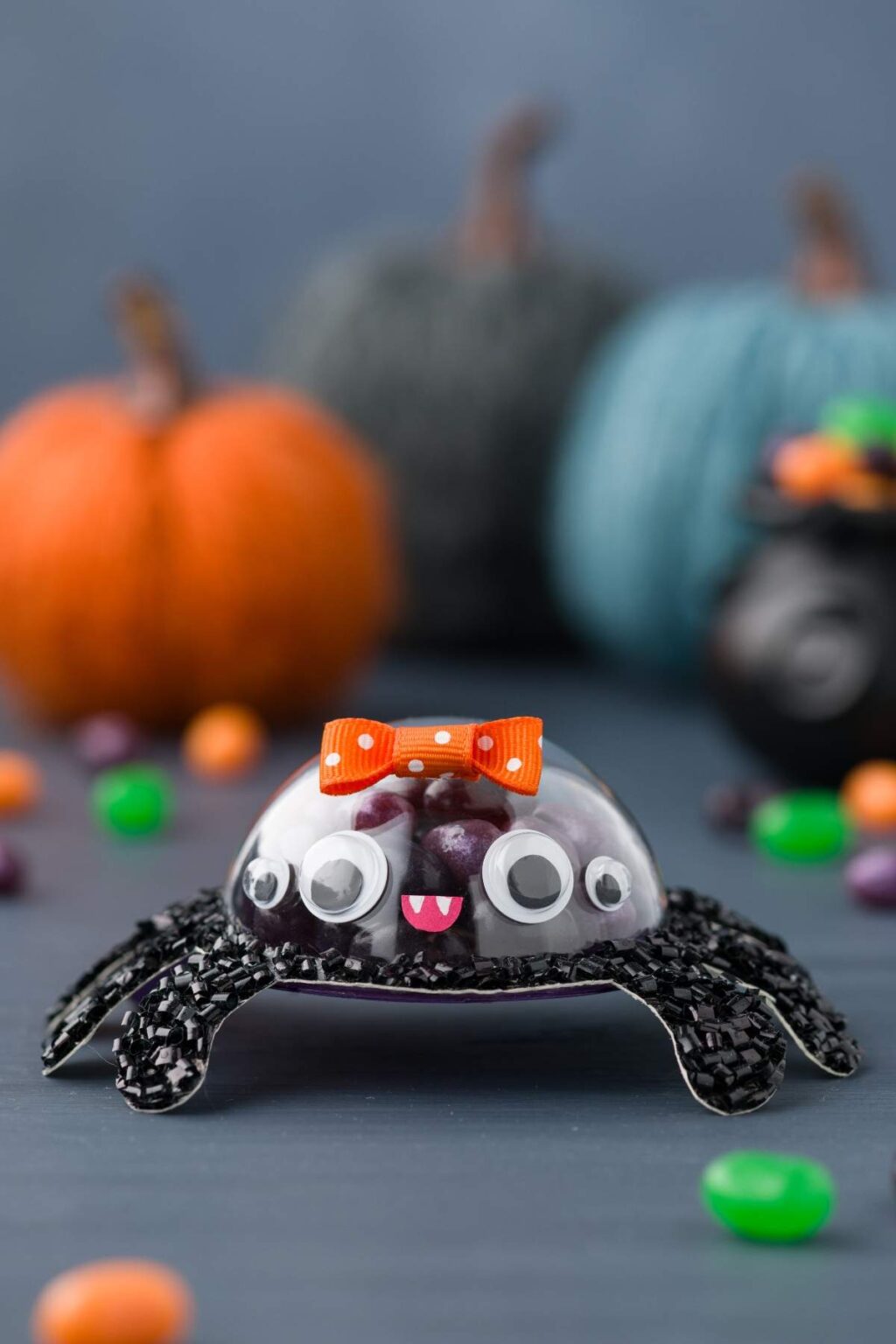 DIY Halloween Spider Dome Candy Holder - xoxoBella