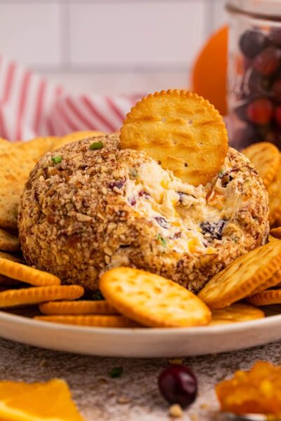 Cranberry Orange Cheese Ball - xoxoBella
