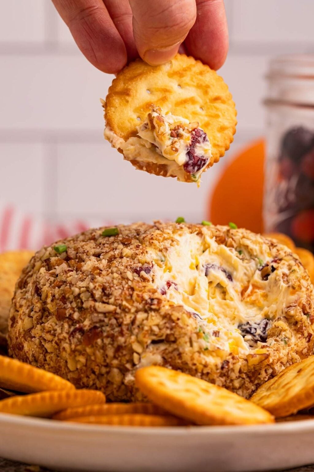 Cranberry Orange Cheese Ball - xoxoBella