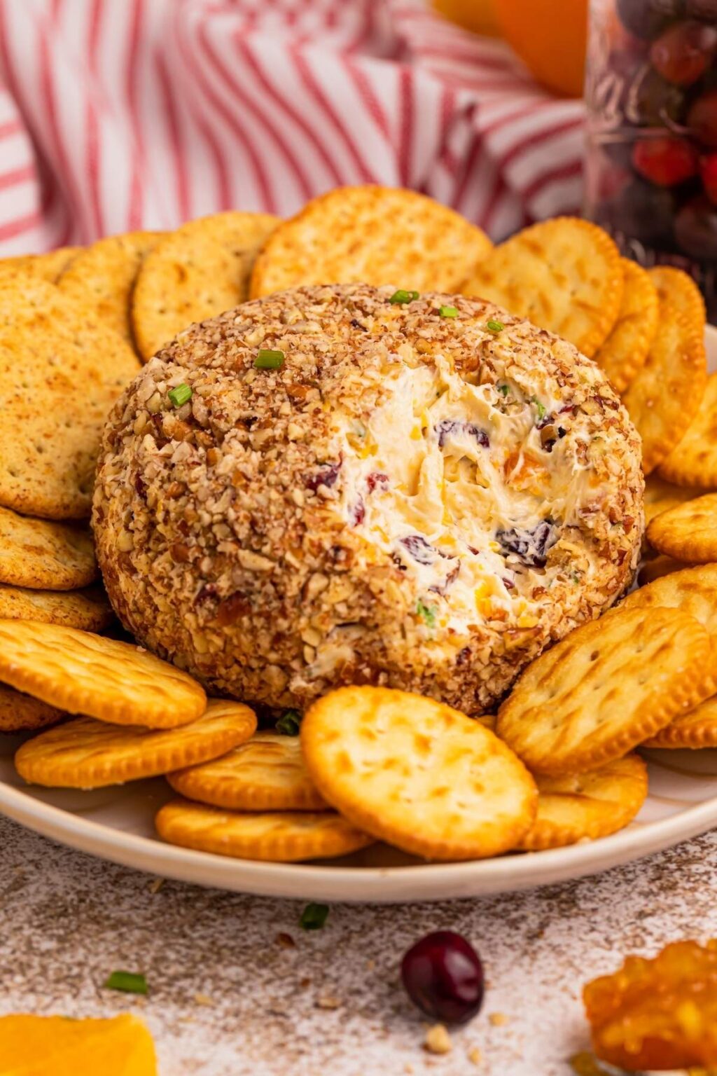Cranberry Orange Cheese Ball - xoxoBella