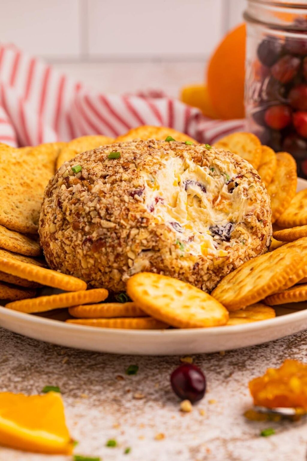 Cranberry Orange Cheese Ball - xoxoBella