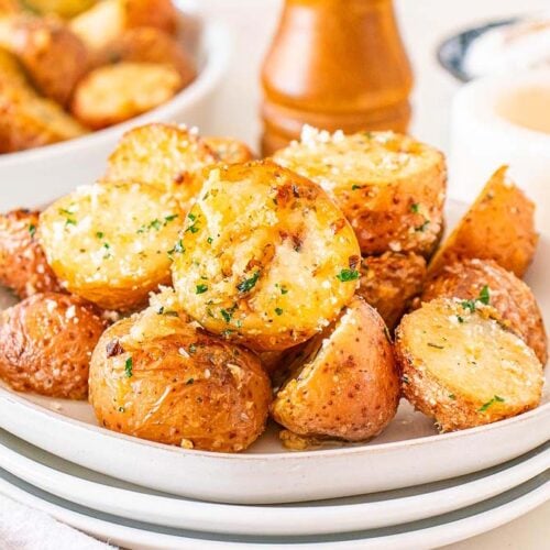 Garlic Parmesan Baby Potatoes - xoxoBella