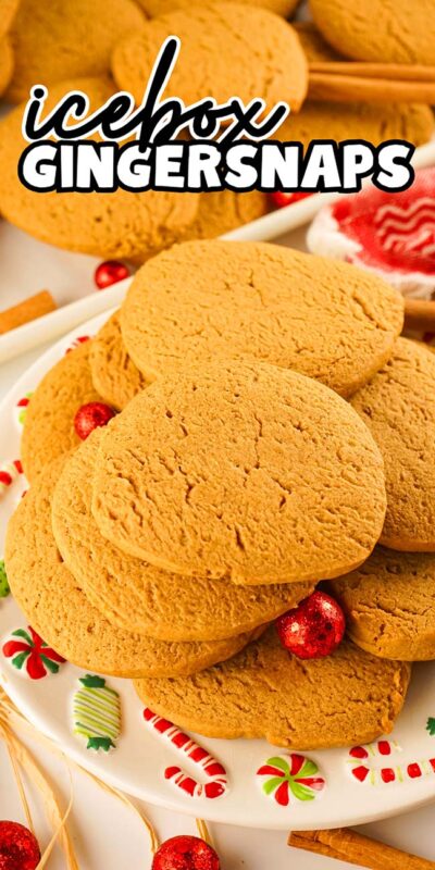 Gingersnap Icebox Cookies - xoxoBella