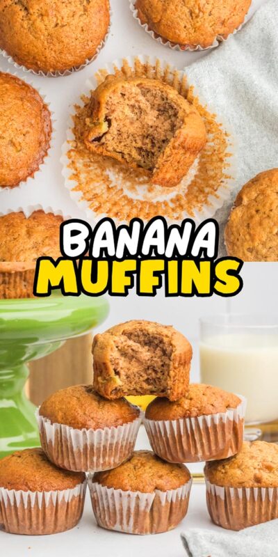 Easy Banana Muffins - xoxoBella