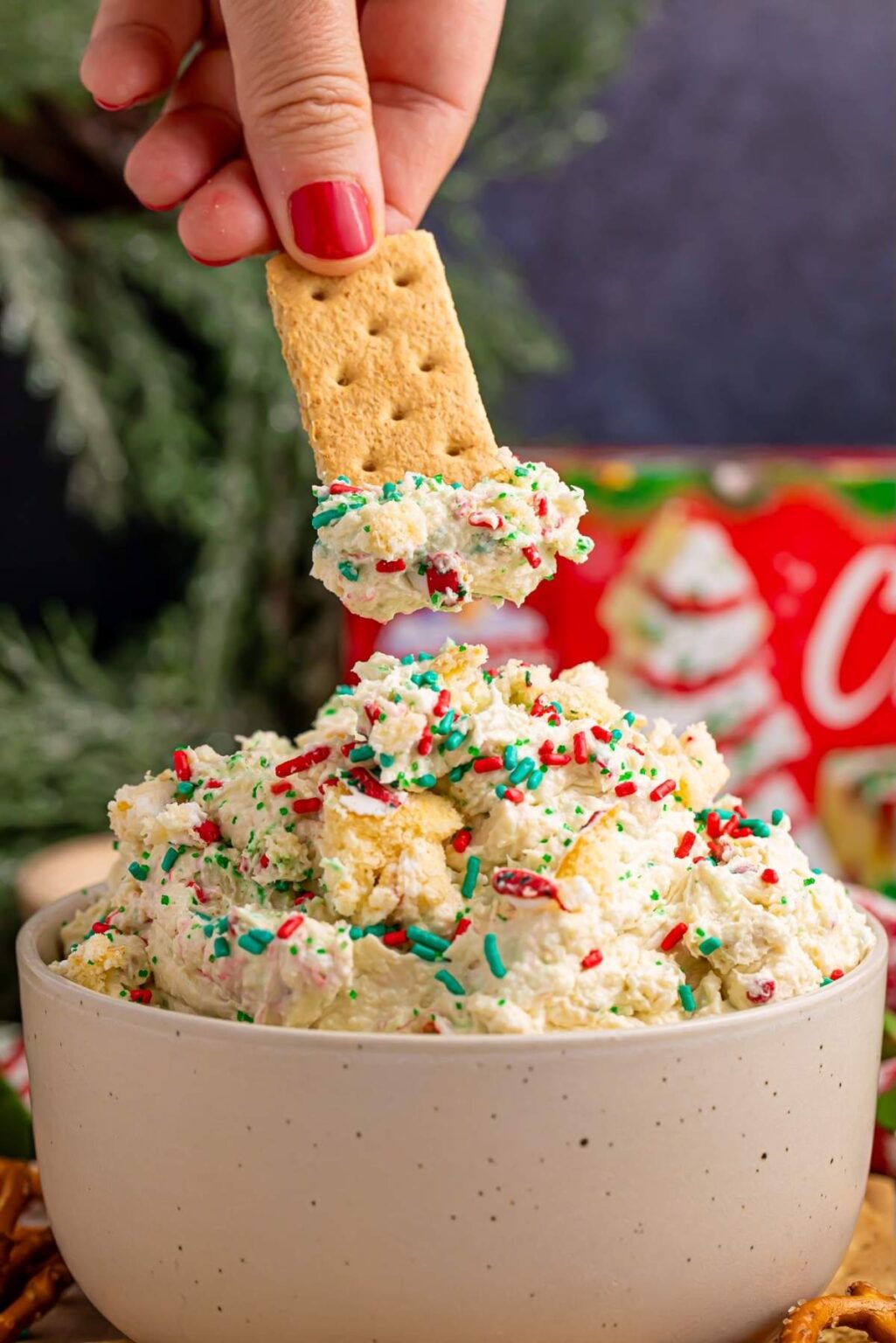 Christmas Tree Cake Dip - xoxoBella