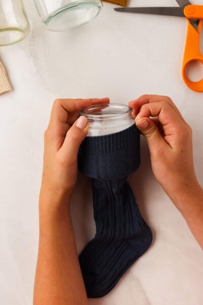 DIY Candle Sweater Cozy - xoxoBella