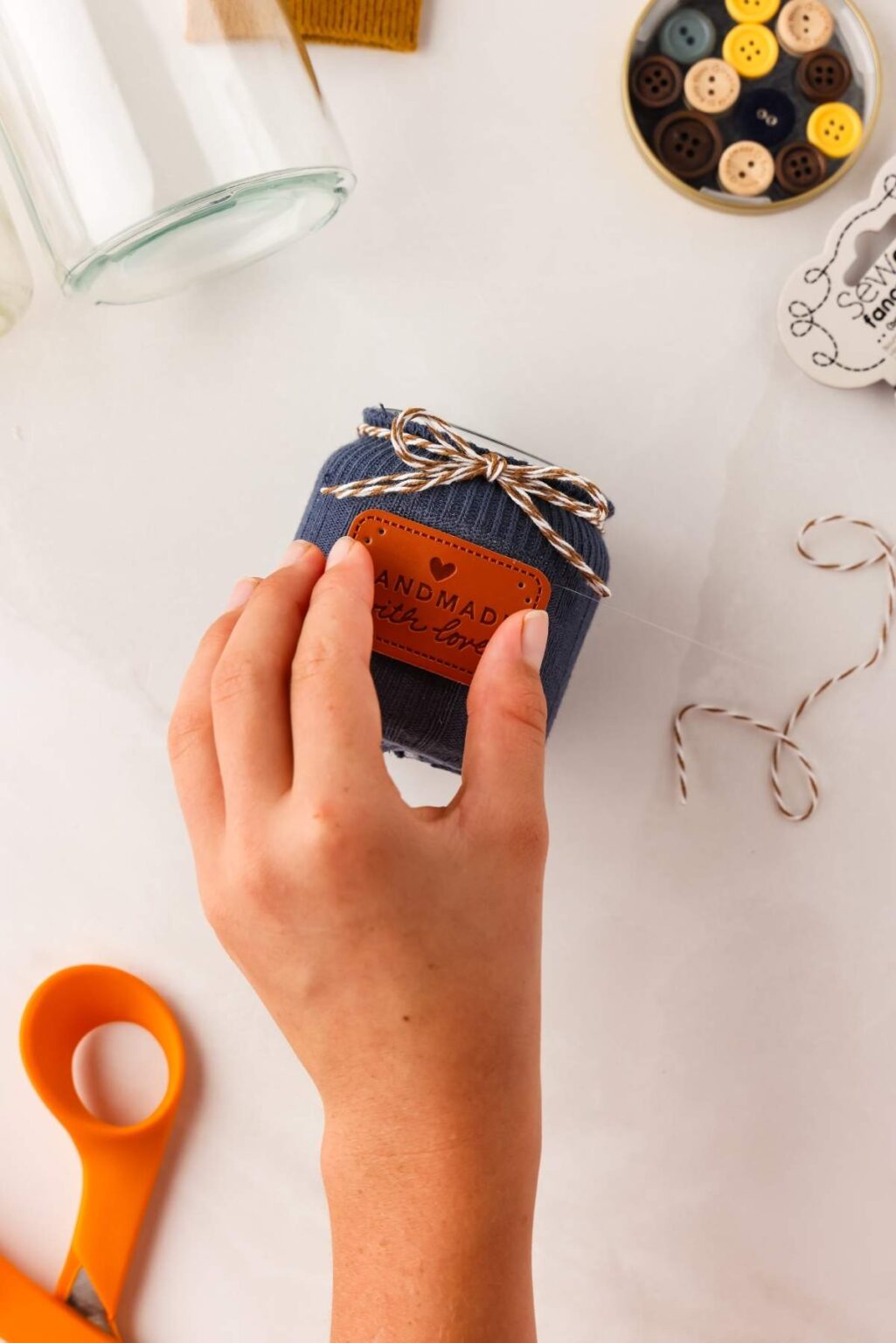 DIY Candle Sweater Cozy - xoxoBella