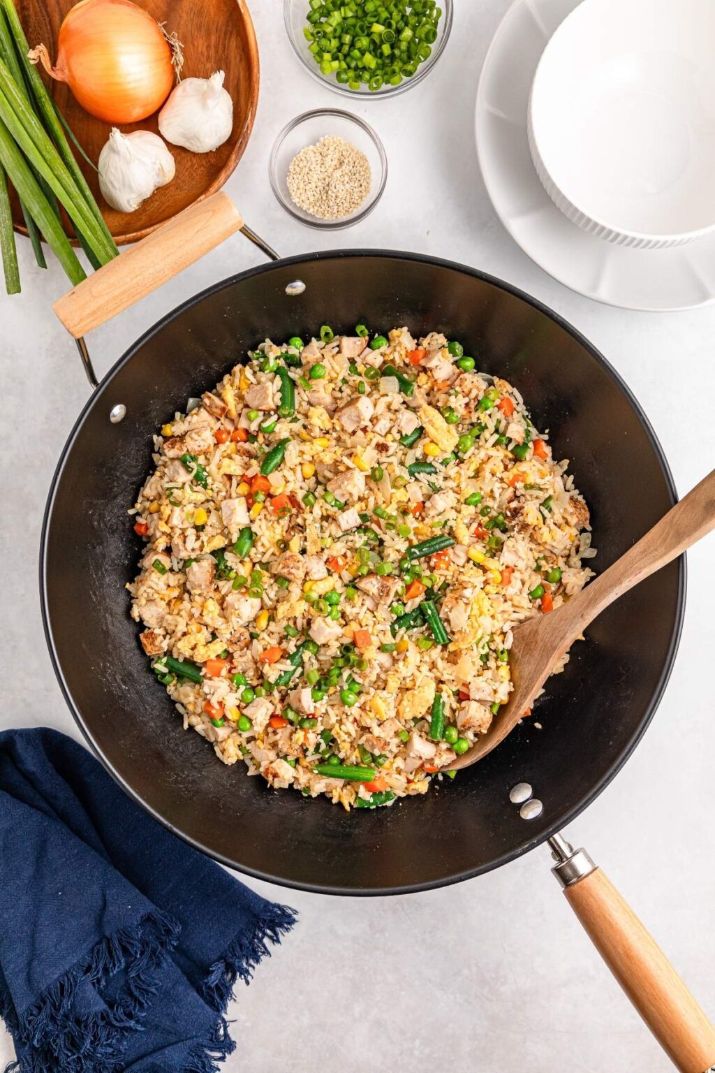 Leftover Turkey Fried Rice