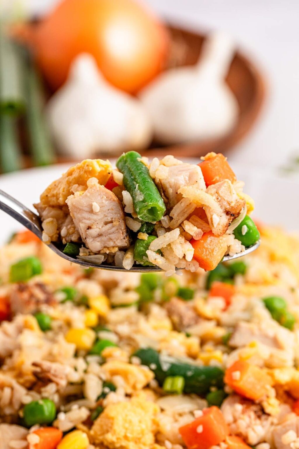 Leftover Turkey Fried Rice