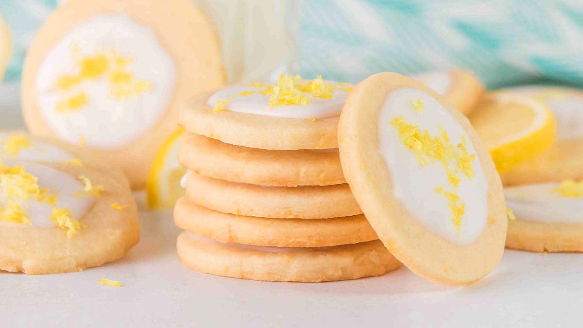 Lemon Shortbread Cookies - xoxoBella
