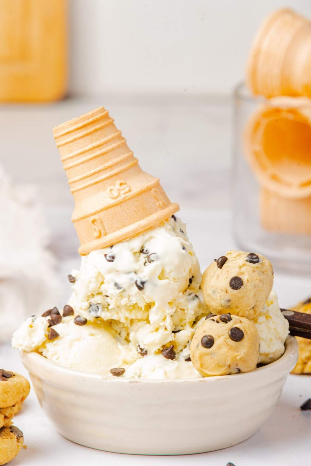 No Churn Cookie Dough Ice Cream - xoxoBella