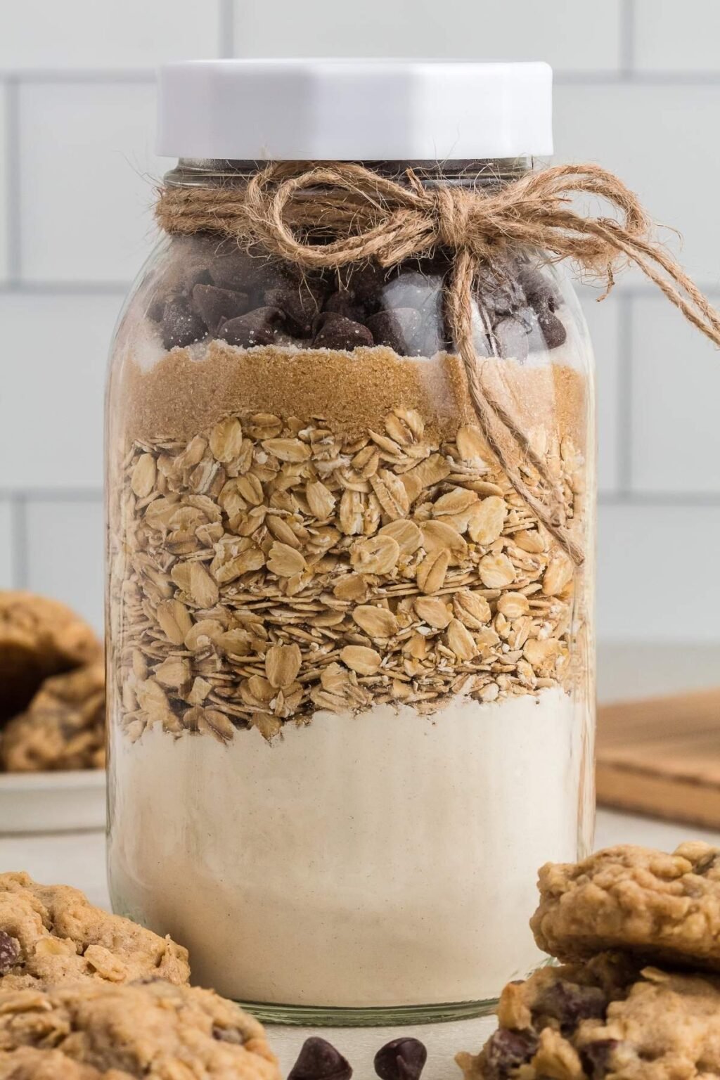 Oatmeal Chocolate Chip Cookie Mix in a Jar