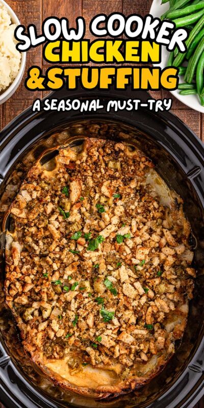 Slow Cooker Chicken and Stuffing - xoxoBella
