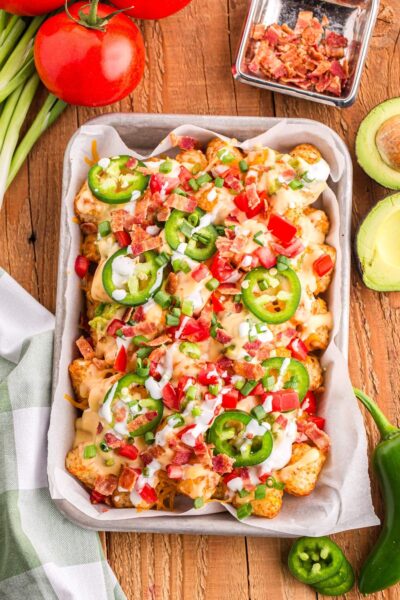 Totchos Loaded Tater Tot Nachos - xoxoBella
