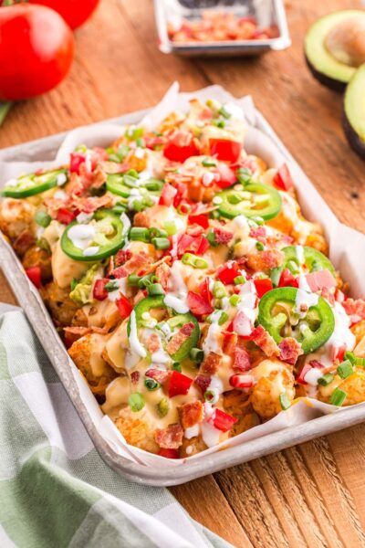 Totchos Loaded Tater Tot Nachos - xoxoBella
