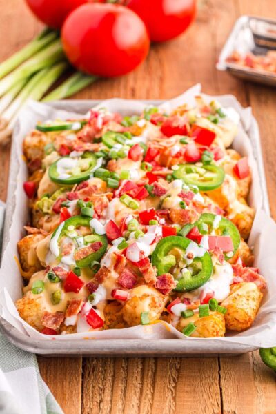 Totchos Loaded Tater Tot Nachos - xoxoBella