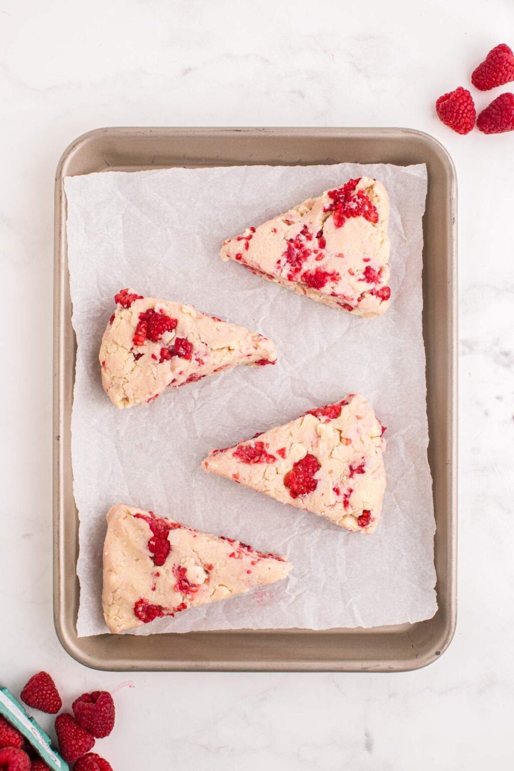 White Chocolate Raspberry Scones - xoxoBella
